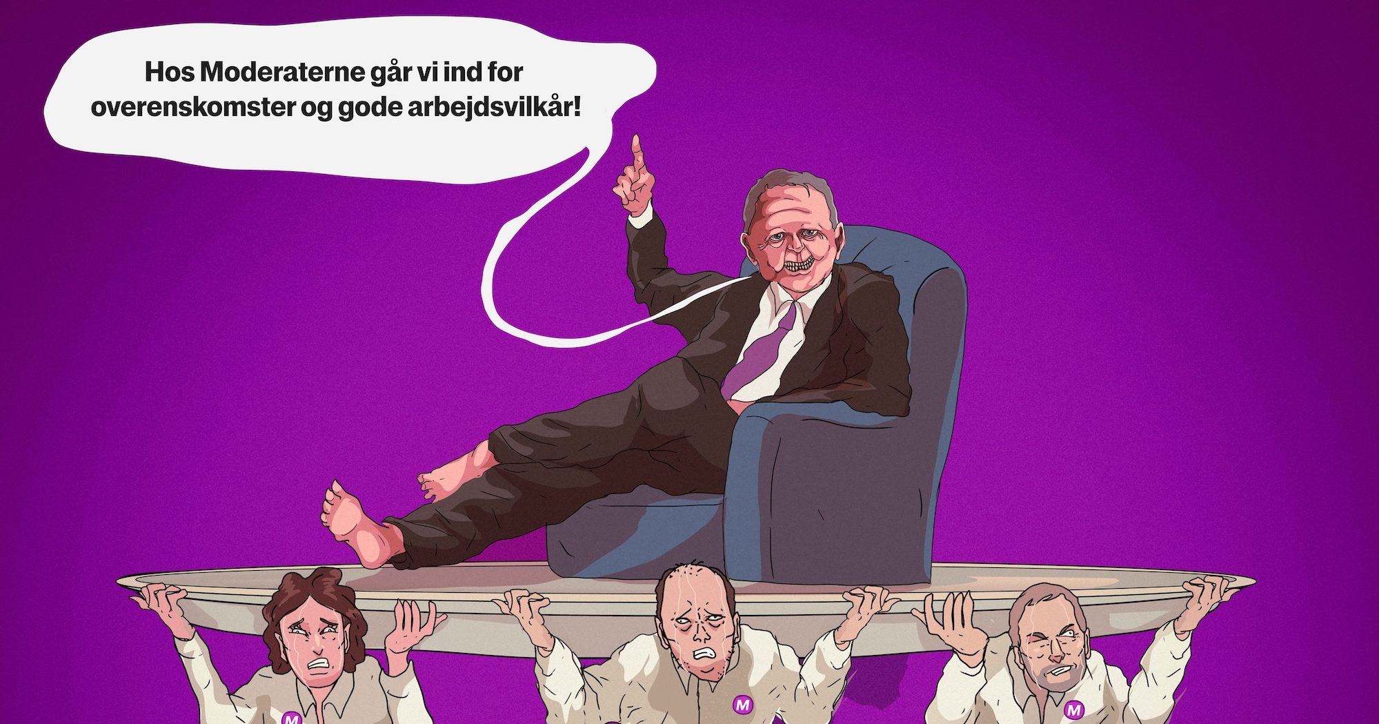 Løkke hylder overenskomster, men i Moderaterne har de ikke tegnet en selv - Frihedsbrevet