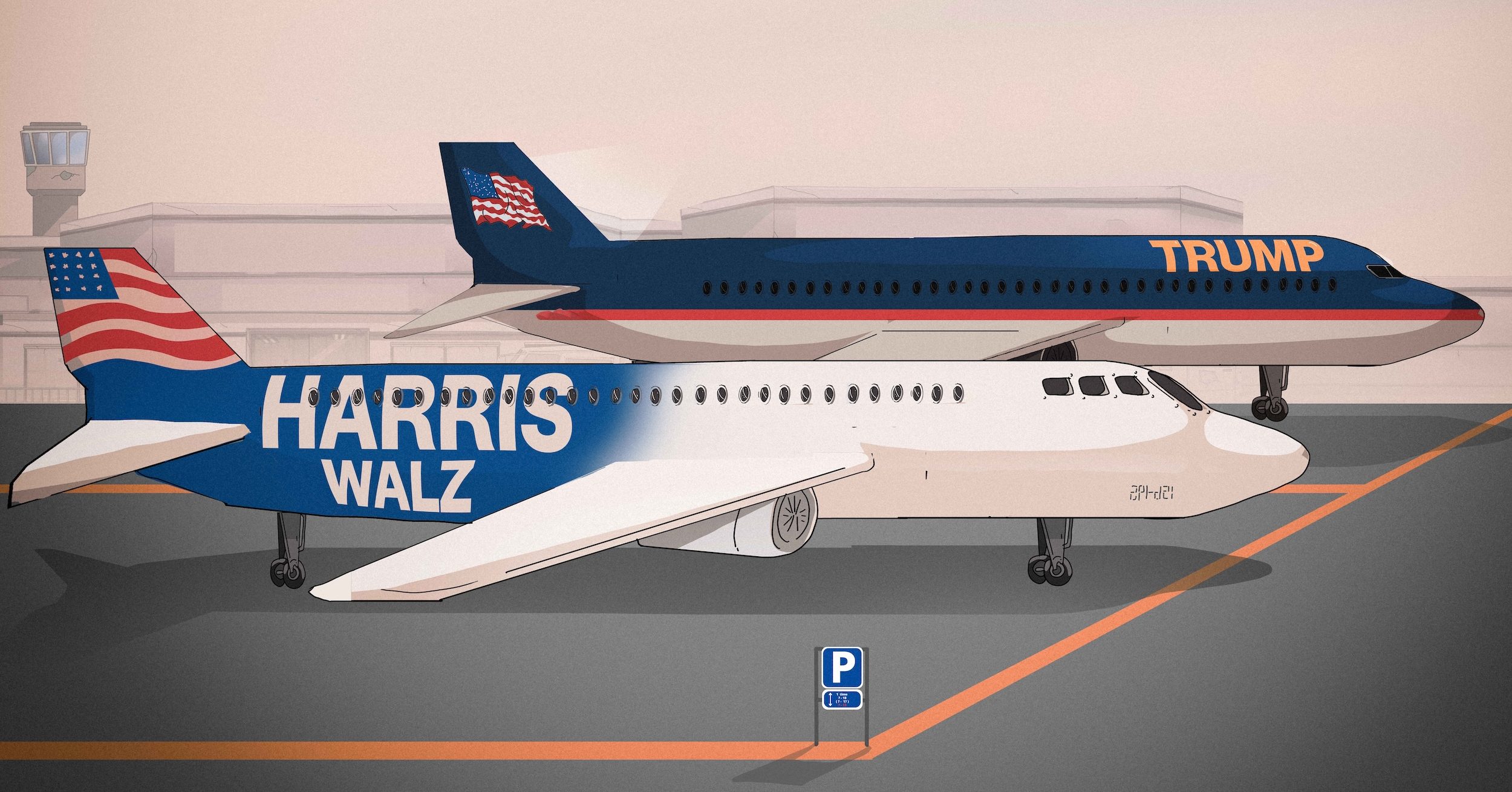 Harris og Trump binder sløjfe på tumultarisk valgkamp - Frihedsbrevet